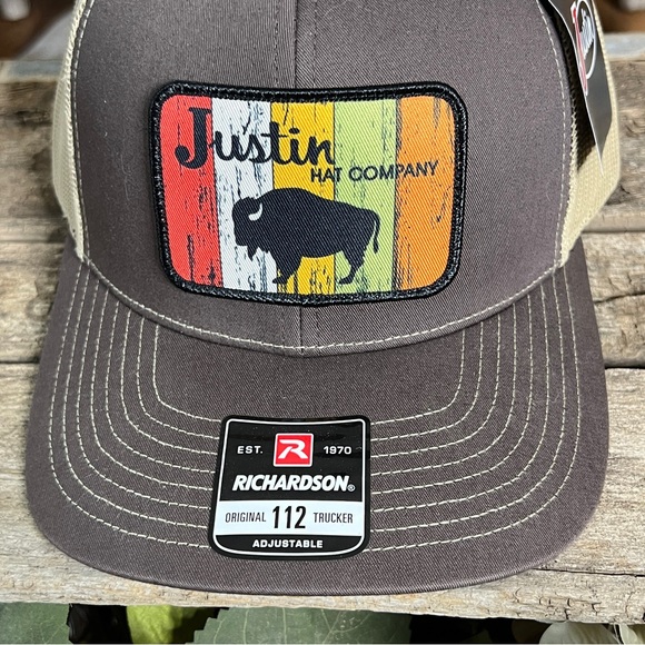 Justin Boots | Accessories | Justin Boot Hat Co Buffalo Wood Patch ...
